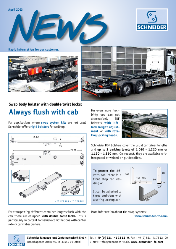 Schneider AluTeam: Twist lock retractable
